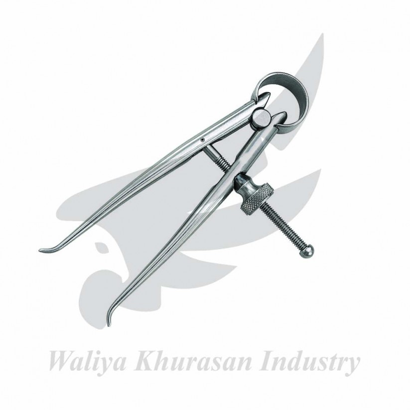 SPRING-TYPE CALIPER AND DIVIDER, INSIDE, 3" OR 75MM SIZE AND CAPACITY, SOLID NUT, ROUND LEG ...